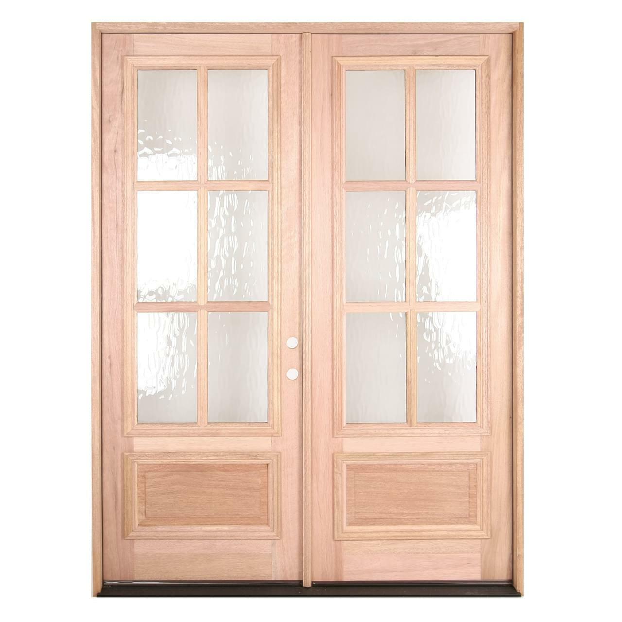6 ft. x 8 ft. Exterior Mahogany Prehung Double Door 6 Lite | Exterior Doors
